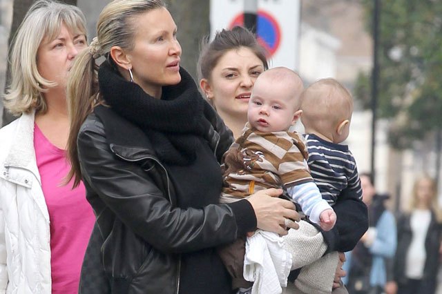 First Pics: Caprice Out With Baby Sons Jett And Jax | HuffPost UK